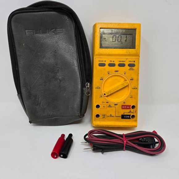 FLUKE | Other | Vintage Fluke 27 Handheld Digital Multimeter With Leads ...